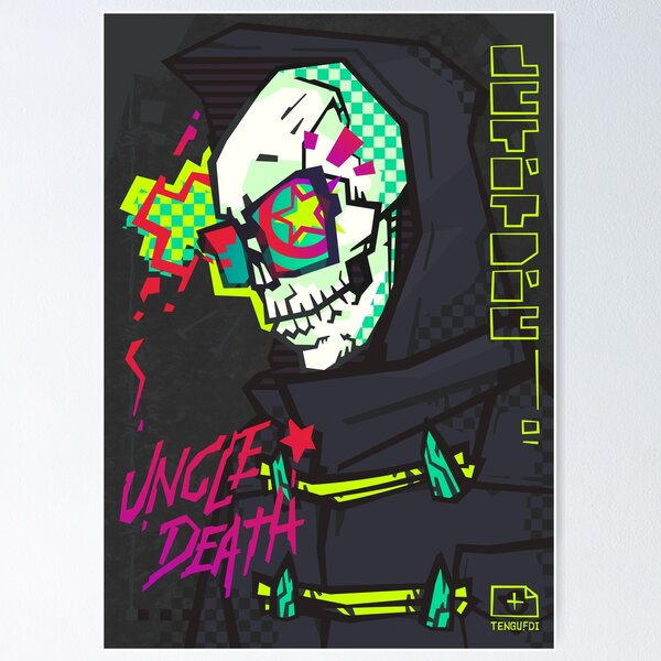 "Uncle Death // Let It Die" Poster for Sale by tengufdi | Redbubble