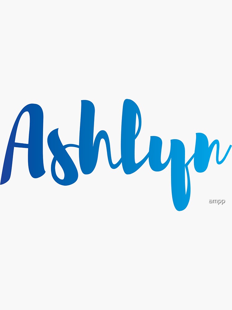 "Ashlyn" Sticker by ampp | Redbubble