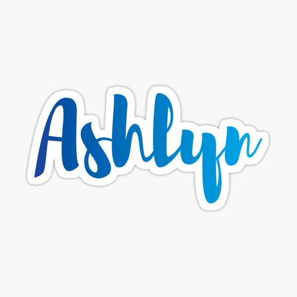 "Ashlyn" Sticker by ampp | Redbubble