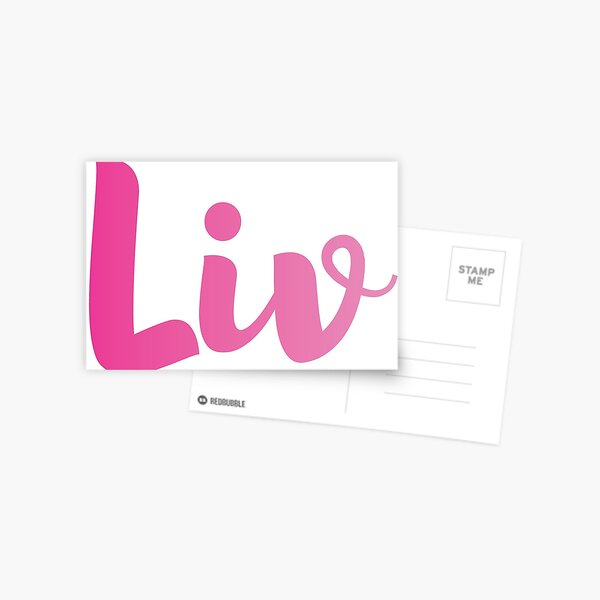 Liv Name Stationery | Redbubble