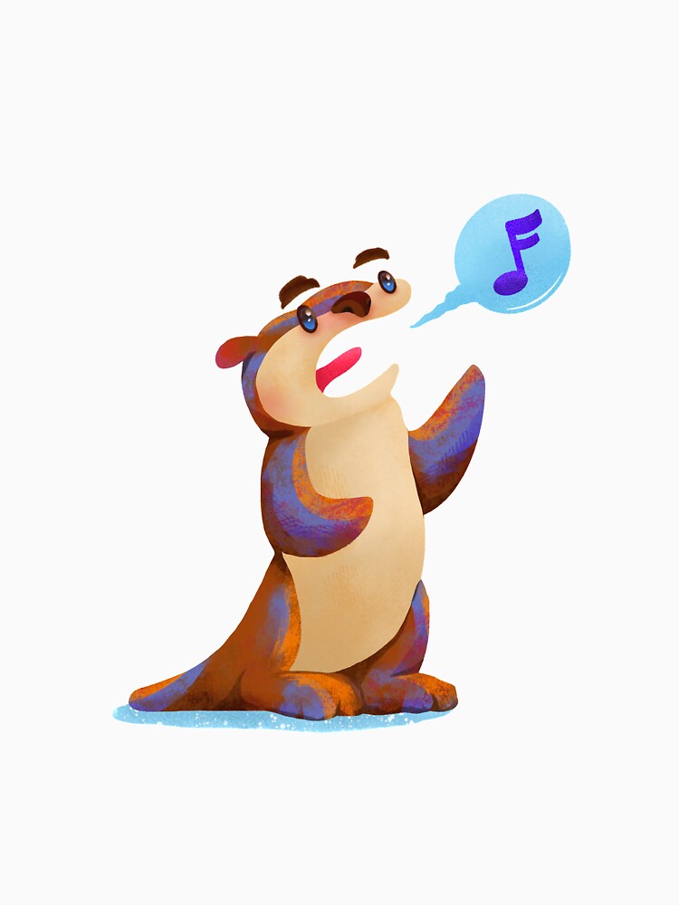 "Otter Song" T-shirt by gmcalister | Redbubble | otter t-shirts ...