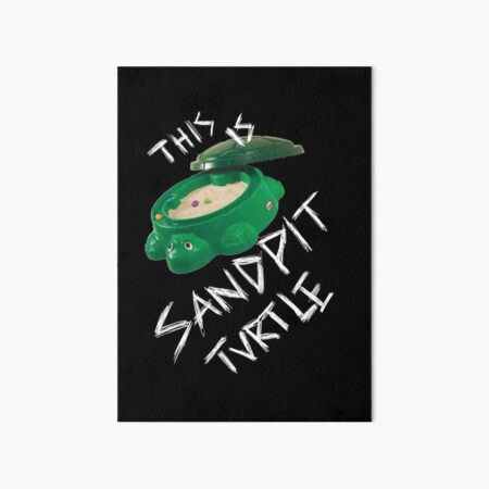 "Kopie von This Is Sandpit Turtle - bmth meme - white on black" Art ...