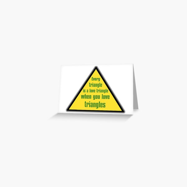 "James Acaster Love Triangles" Greeting Card for Sale by brianmayisbae ...