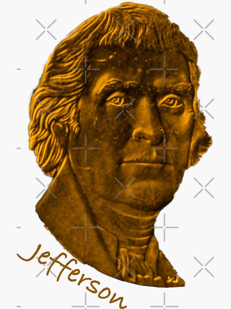 "(Transparent) Thomas Jefferson - The Founding Father" Sticker for Sale ...