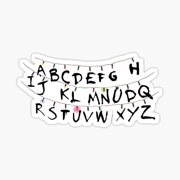 "stranger things sticker" Sticker by aliciafearless | Redbubble