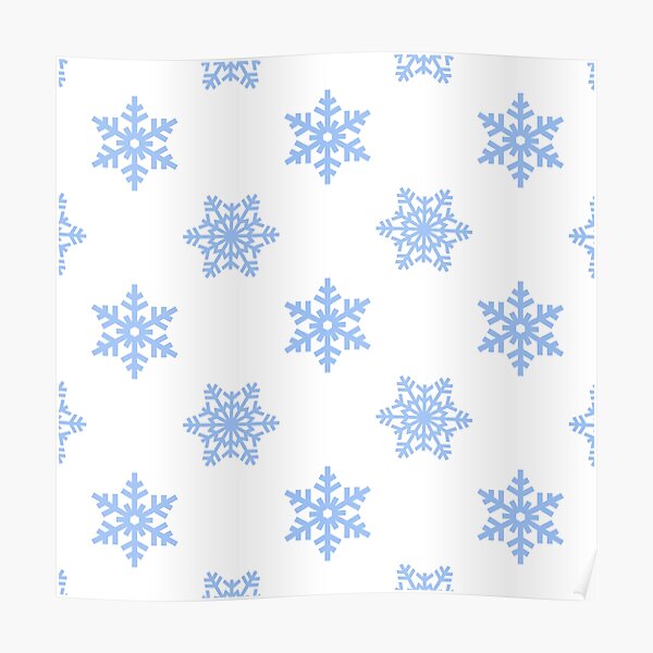 "snowflakes" Poster for Sale by haroulita | Redbubble