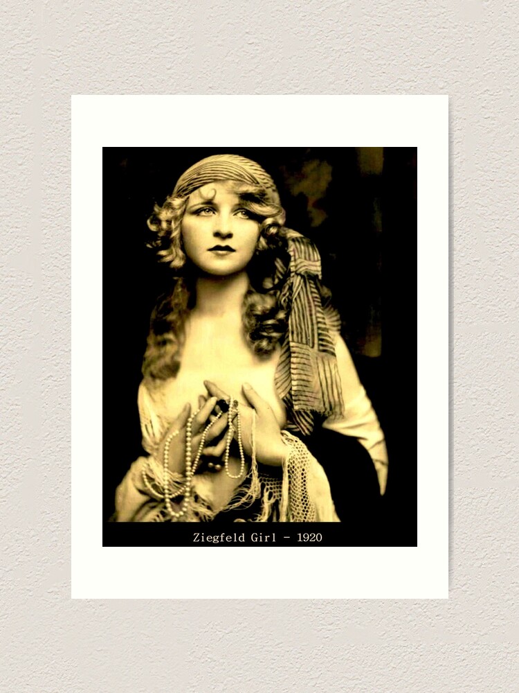 "ZIEGFELD GIRL : Vintage 1920 Flapper Advertising Print" Art Print by ...