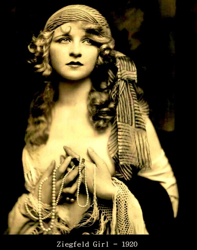 "ZIEGFELD GIRL : Vintage 1920 Flapper Advertising Print" by posterbobs ...
