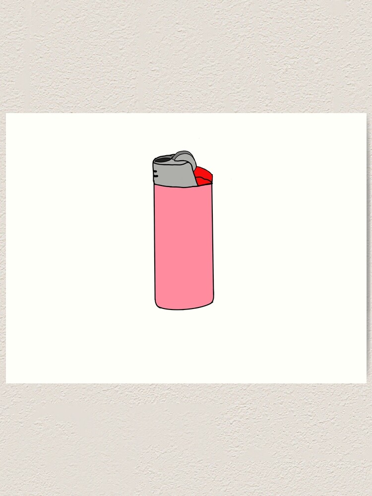 Lámina artística «Rosa de dibujos animados encendedor animado» de ...