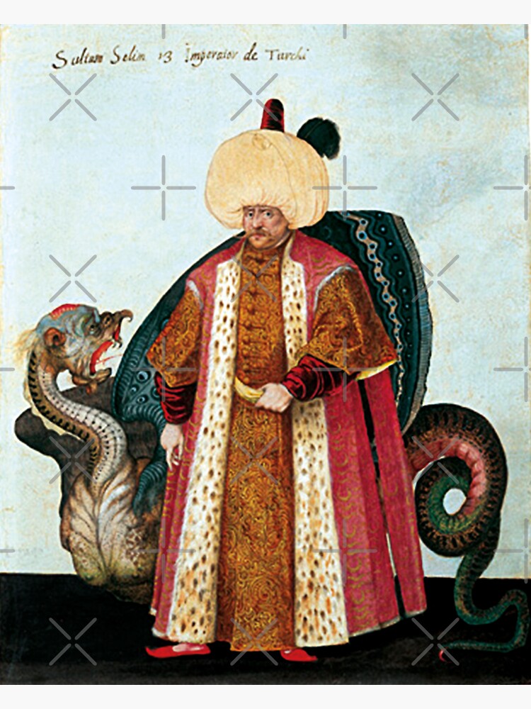 "Ottoman Painting: Portrait of the Sultan Selim II with a Dragon ...
