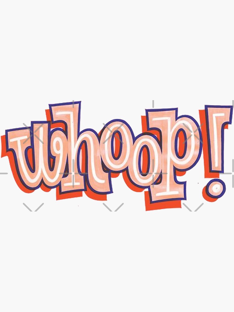 "Whoop!" Sticker by Emmycap | Redbubble