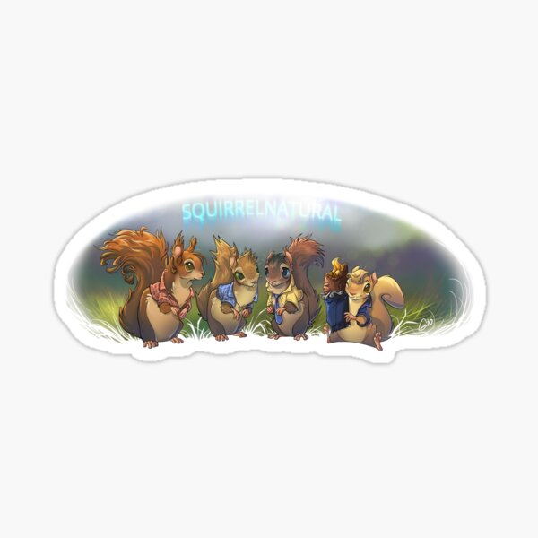 "Squirellnatural" Sticker for Sale by Gio Guimaraes | Redbubble