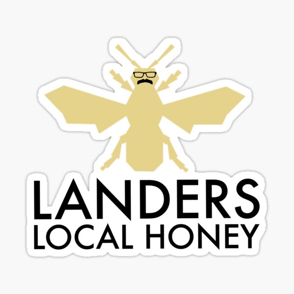 "Landers Local Honey" Sticker by janaklanders | Redbubble