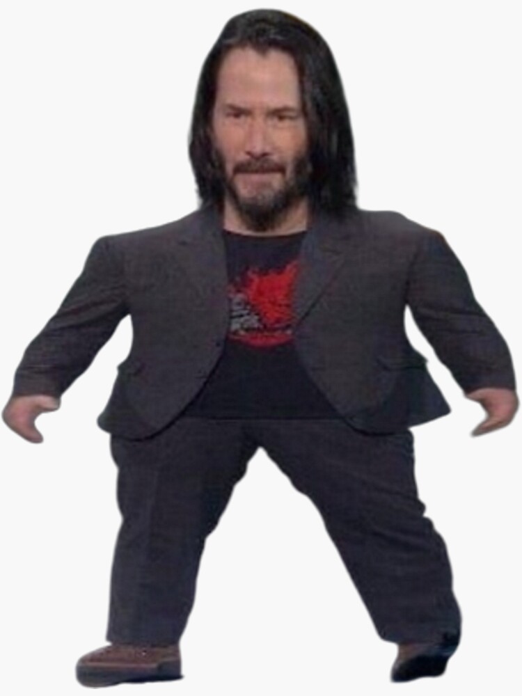"Tiny Keanu Reeves" Sticker for Sale by dumontbast | Redbubble