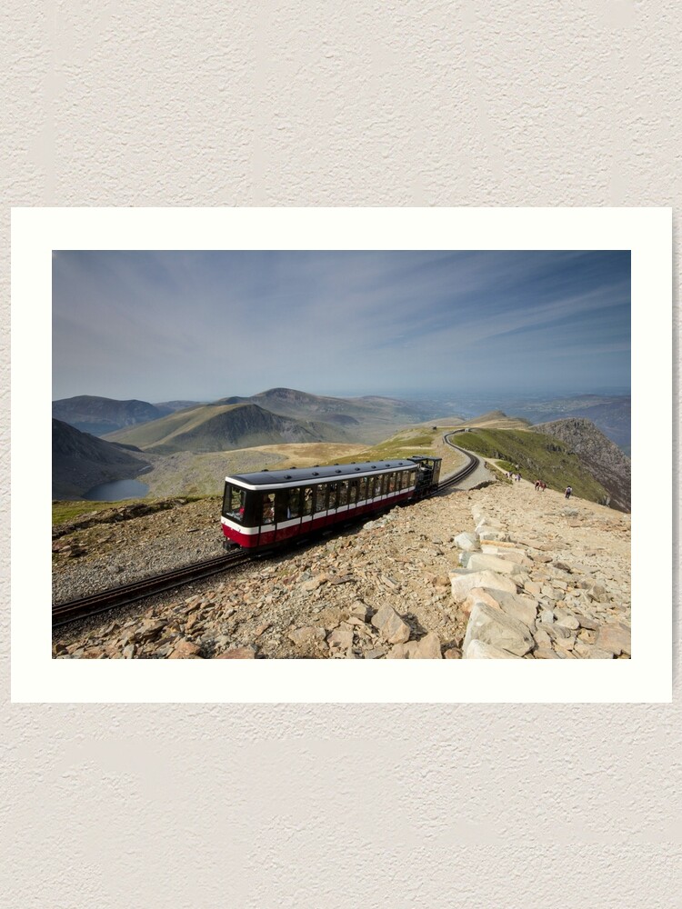"Snowdonia- Snowdon Mountain Railway" Art Print by AngelaBarnett ...