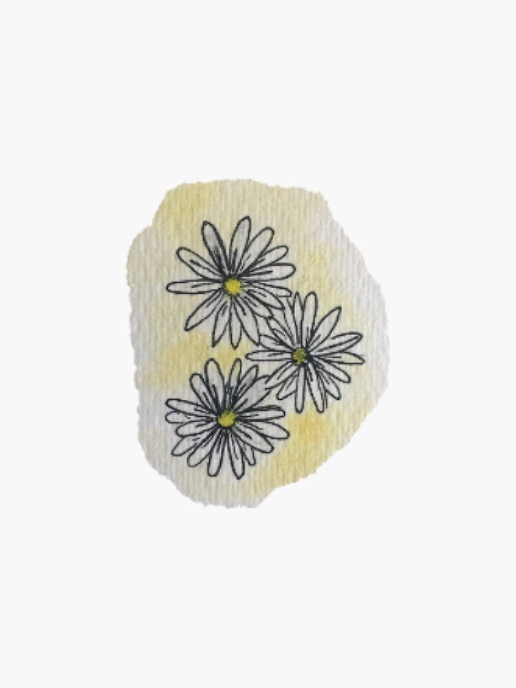 "Daisy Doodle" Sticker for Sale by ArtByHannahM | Redbubble