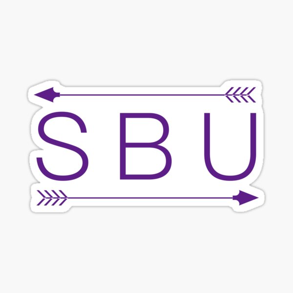 "SBU with Arrows in Purple" Sticker for Sale by Cy1982 | Redbubble