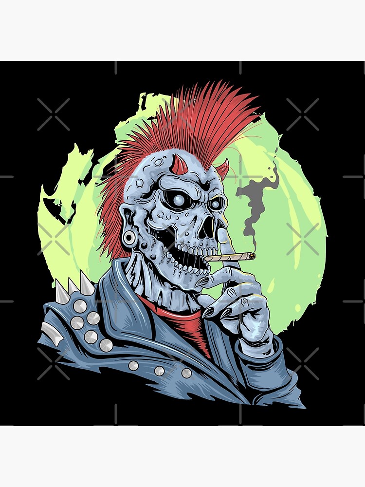 "Punk Devil Skull Chopper Demon" Poster by TheSimpleMan | Redbubble