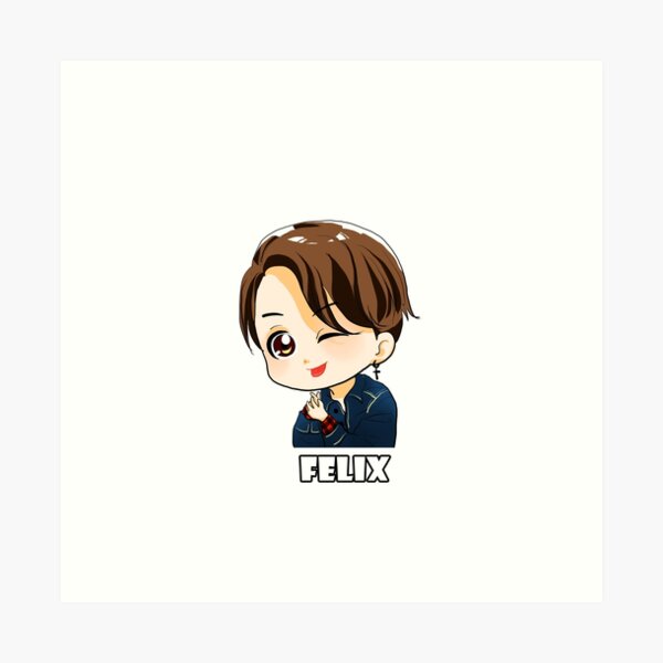 "KPOP STRAY KIDS FELIX CHIBI" Art Print by LySaVN | Redbubble