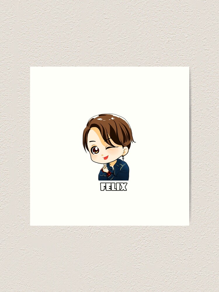 "KPOP STRAY KIDS FELIX CHIBI" Art Print by LySaVN | Redbubble