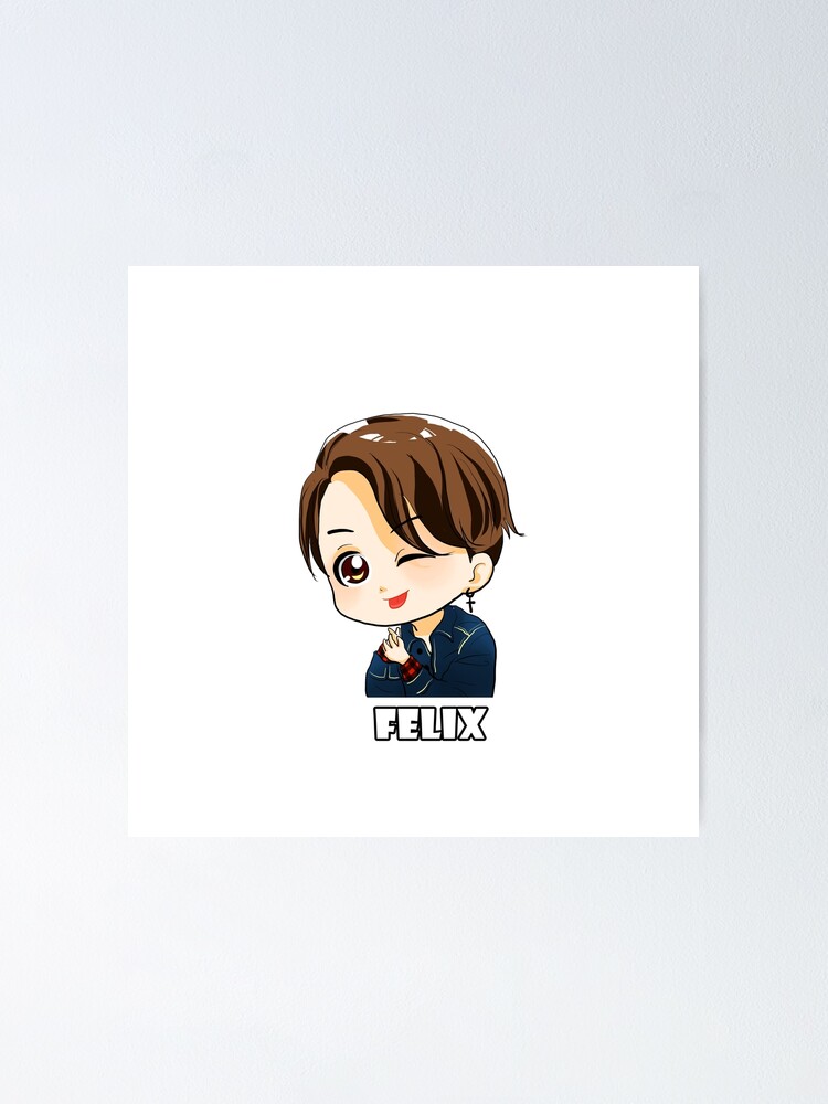 "KPOP STRAY KIDS FELIX CHIBI" Poster by LySaVN | Redbubble