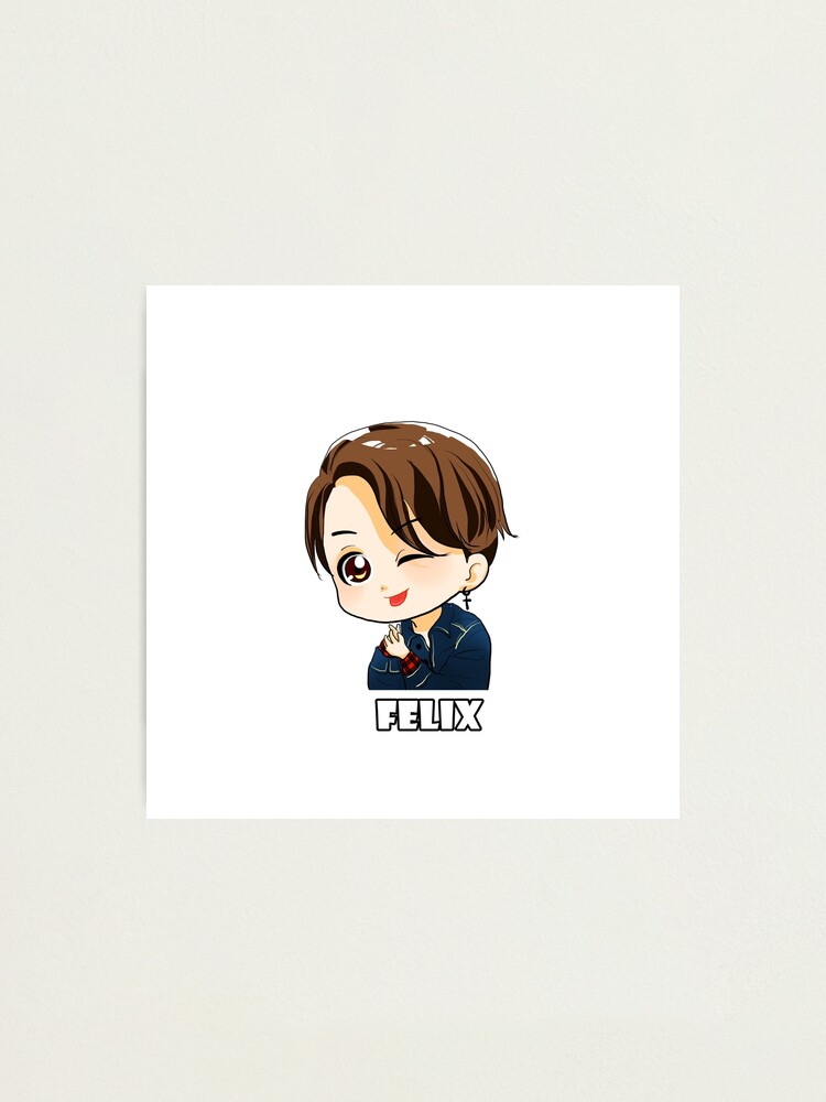 "KPOP STRAY KIDS FELIX CHIBI" Photographic Print by LySaVN | Redbubble