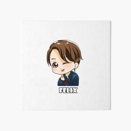 "KPOP STRAY KIDS FELIX CHIBI" Art Board Print by LySaVN | Redbubble