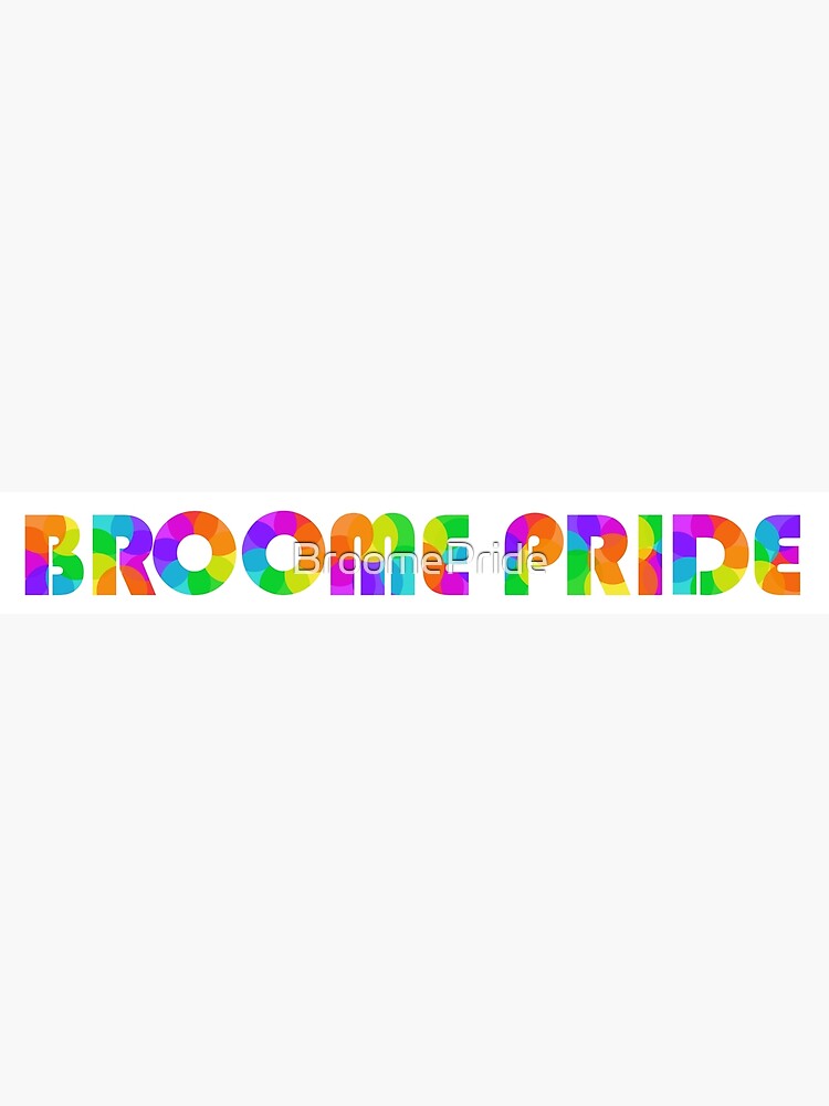 "Broome Pride - colourful logo" Poster for Sale by BroomePride | Redbubble
