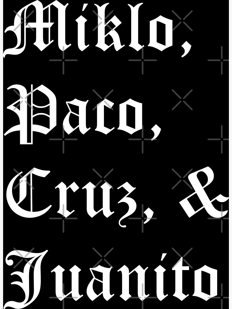 "4 vatos locos (white font)" Art Print for Sale by Srphotola | Redbubble