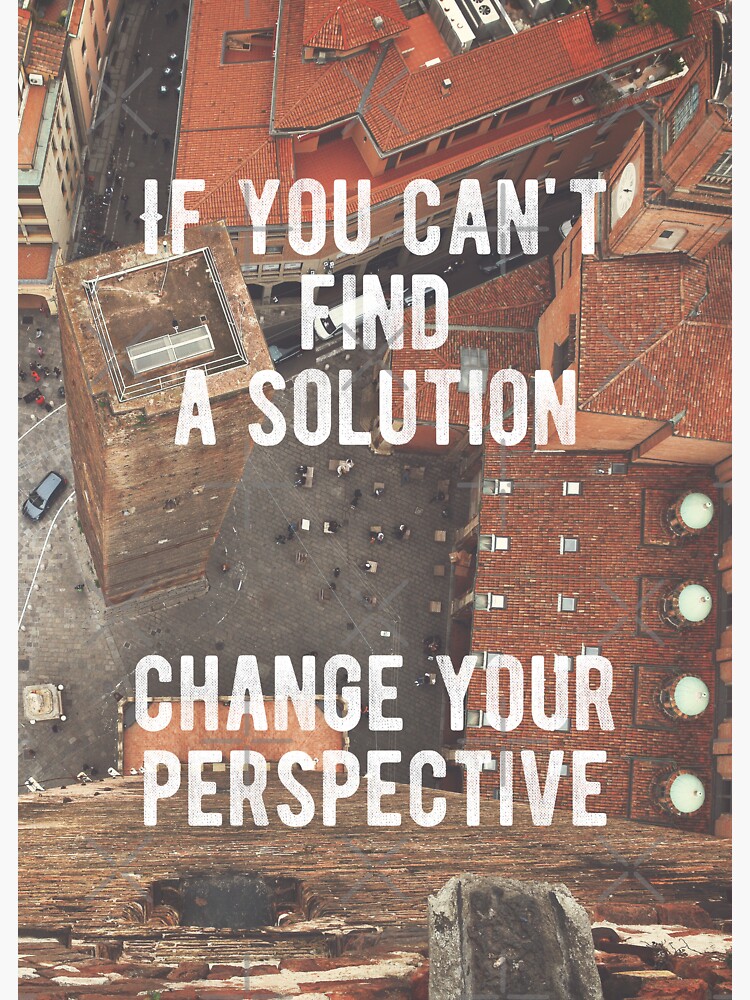 "Motivational - Change Your Perspective Quote" Sticker for Sale by ...