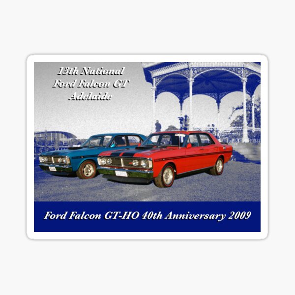 "Ford Falcon GTHO 40th Anniversary" Sticker for Sale by Ferenghi ...