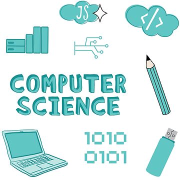 "Teal Computer Science Subject Sticker Pack" Sticker for Sale by The ...