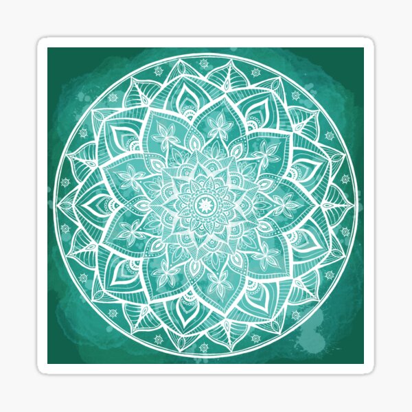 "Ocean mandala" Sticker for Sale by hello-kelysii | Redbubble