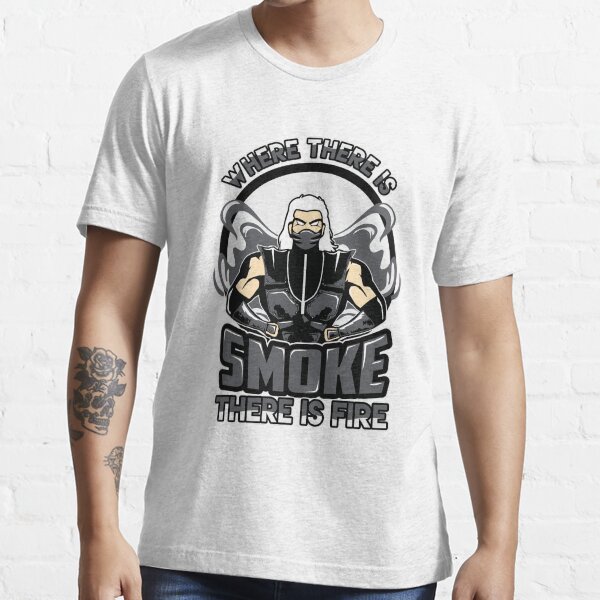 "Smoke Mortal Kombat " T-shirt by Smashdragons | Redbubble | smoke t ...