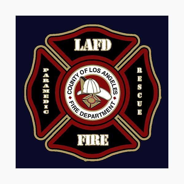 "LAFD" Photographic Print by ZombeeMunkee | Redbubble