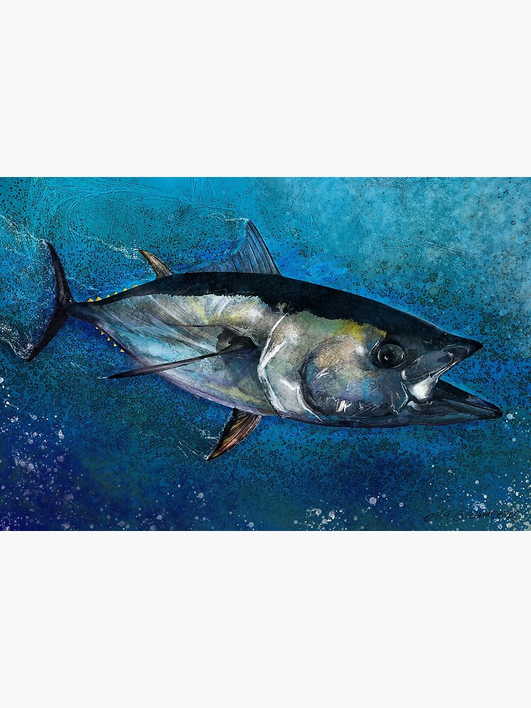 "The Bluefin Tuna Painting" Art Print for Sale by fishweardesigns ...