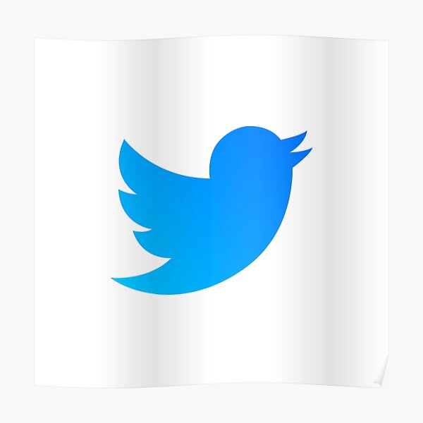 "Twitter Logo" Poster for Sale by IgNaDesigns | Redbubble