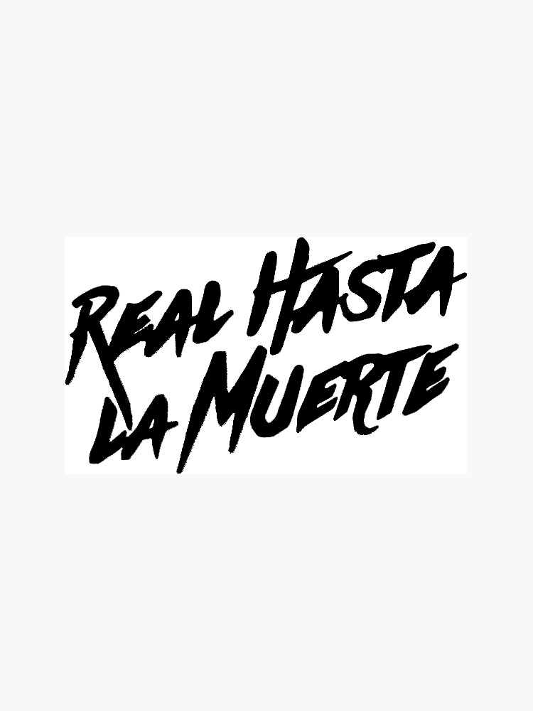 Imán for Sale con la obra «Real hasta la muerte Anuel AA» de ...