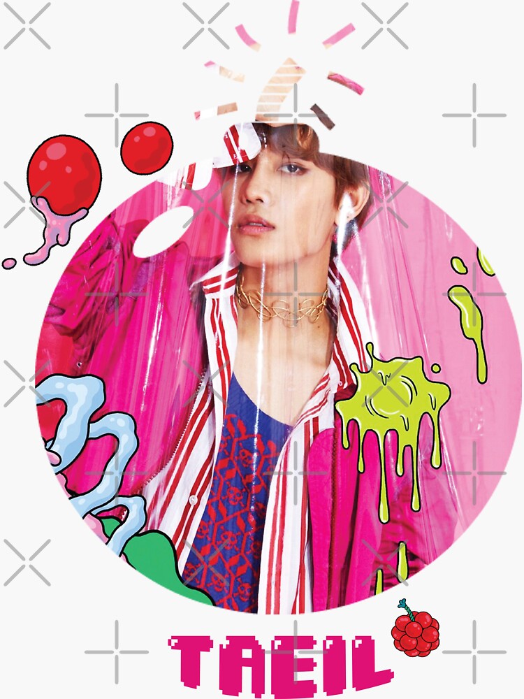 "NCT 127 Taeil - Cherry Bomb" Sticker for Sale by nurfzr | Redbubble