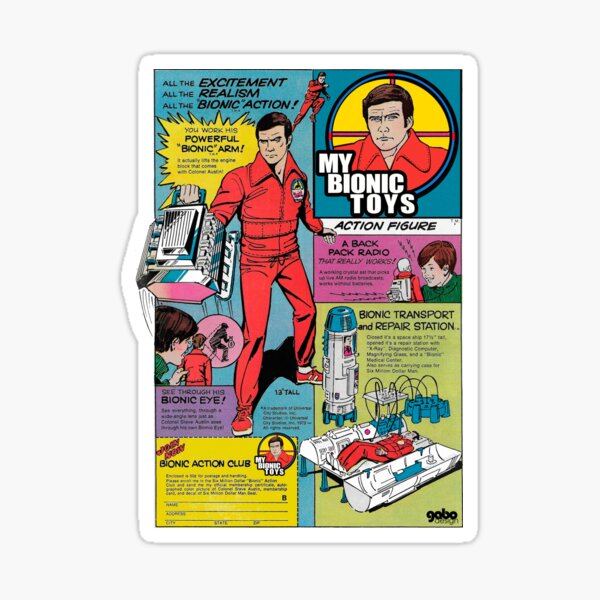 "BIONIC TOYS" Sticker by Bionicboy | Redbubble