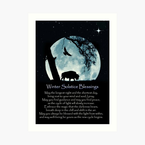 "Native American Winter Solstice Blessings" Art Print for Sale by ...