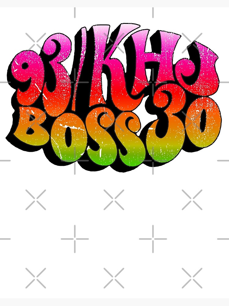 "93 KHJ RADIO" Poster for Sale by segrob | Redbubble