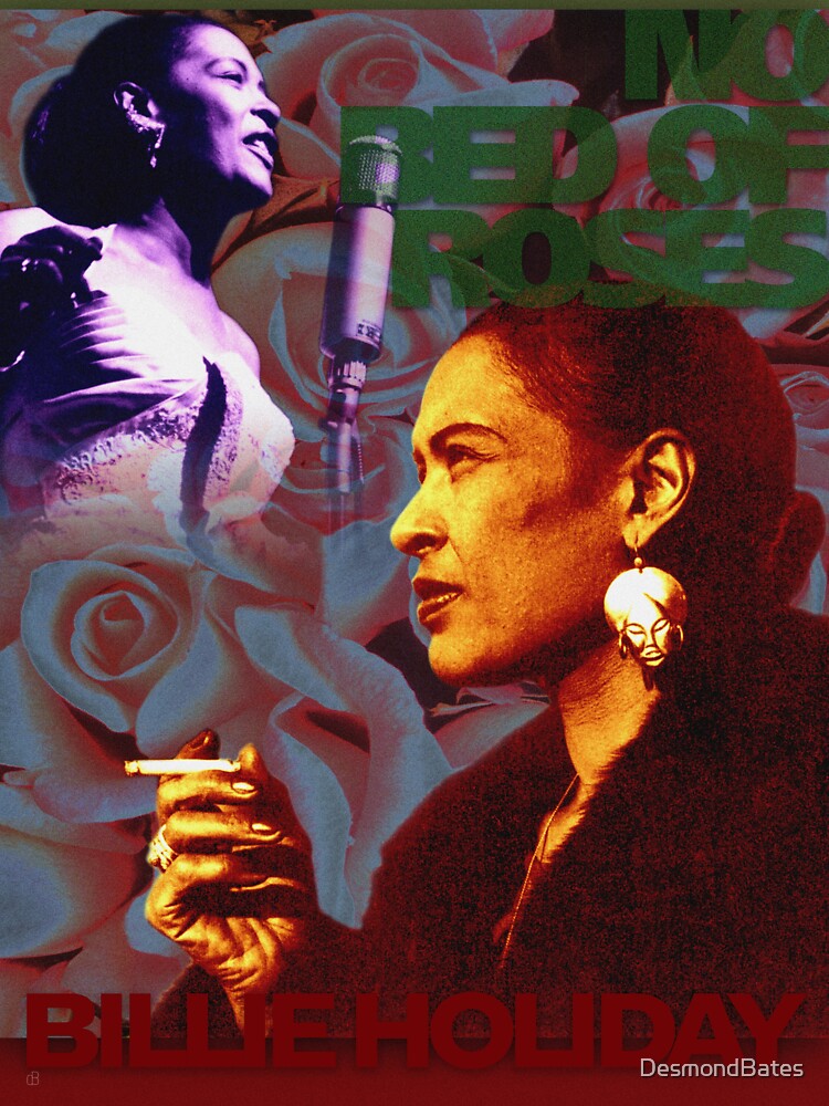 "Billie, Jazz Singer Collage Portrait" Sticker by DesmondBates | Redbubble