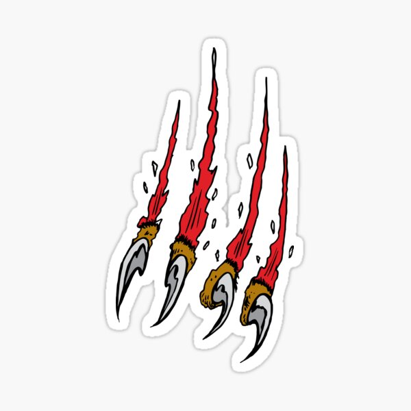 "Ripping Claws" Sticker for Sale by rott515 | Redbubble