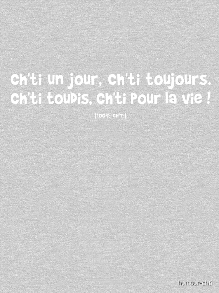 Sweat à capuche épais enfant « Ch'ti un jour, Ch'ti toujours. Ch'ti ...