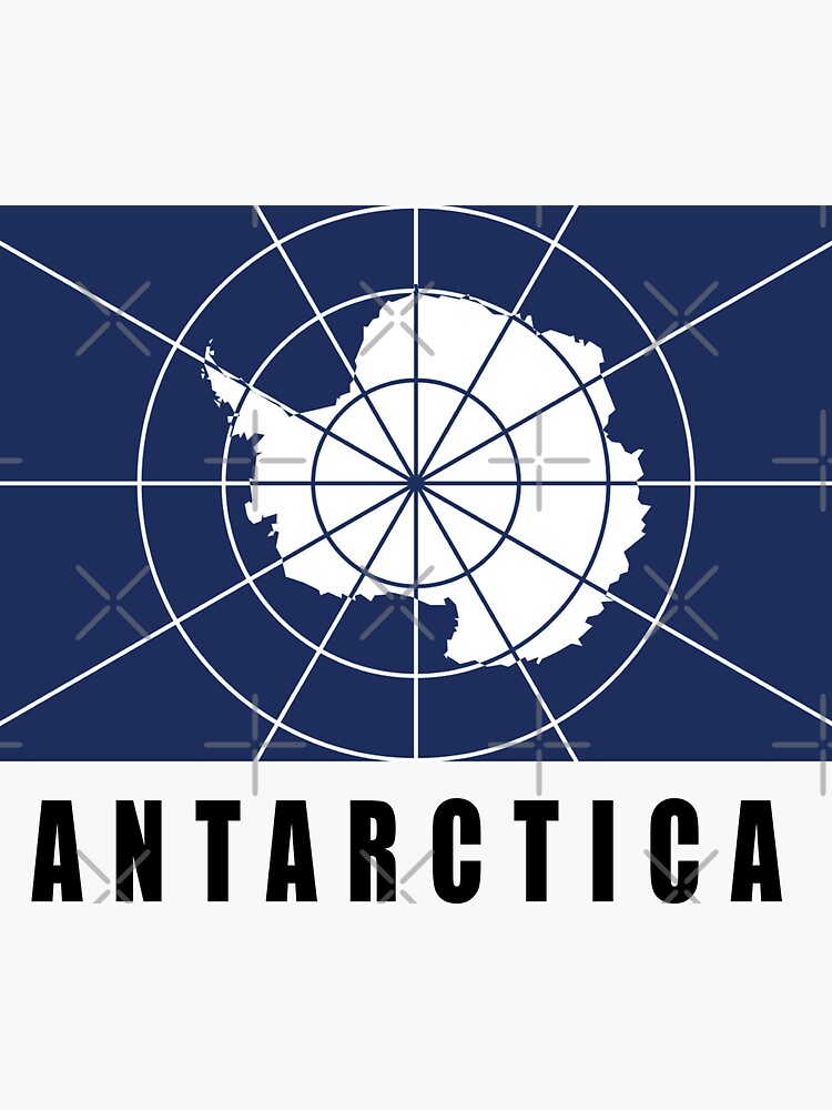 "Antarctica flag design" Sticker for Sale by redbraids | Redbubble