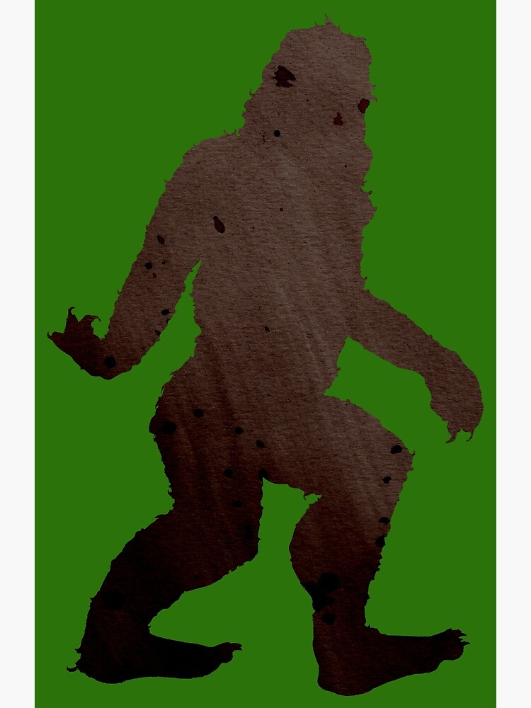 "Bigfoot Walking - Cryptid Silhouette" Art Print for Sale by ...