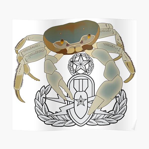 "EOD Master Crab" Poster for Sale by jcmeyer | Redbubble