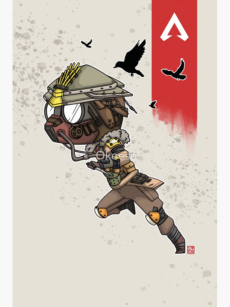 "[Chibi] Apex Legends: Bloodhound" Sticker for Sale by Okeesu | Redbubble