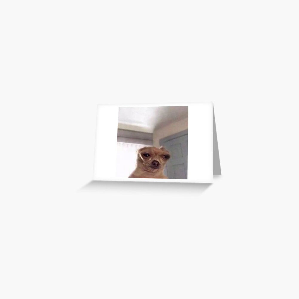 "Sad Dog Meme" Greeting Card by Alexeratu | Redbubble